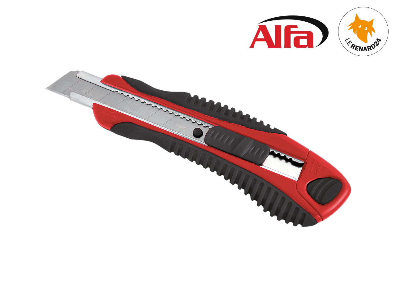 Cutter à lame professionnel avec poignée en metal et anti-dérapente